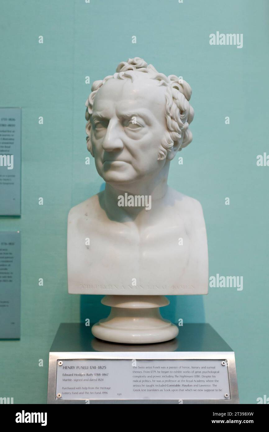 Henry Fuseli by Edward Hodges Baily, marble bust Stock Photo - Alamy