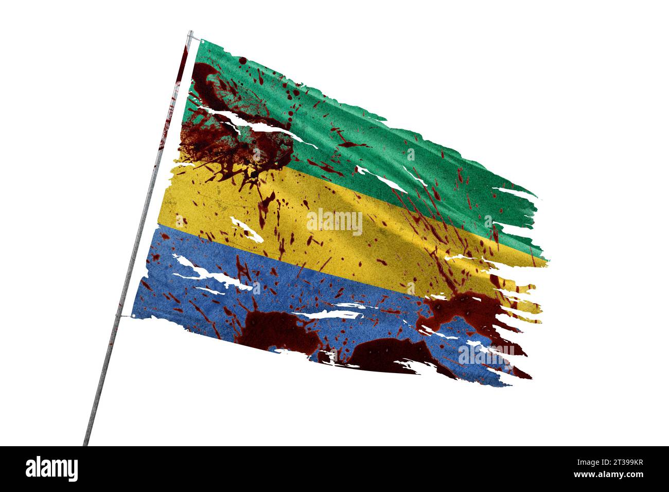 Gabon flag transparent Cut Out Stock Images & Pictures - Alamy