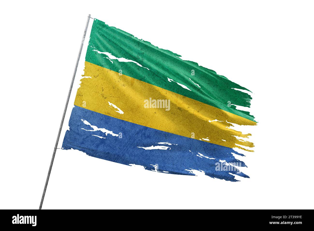 Gabon flag transparent Cut Out Stock Images & Pictures - Alamy