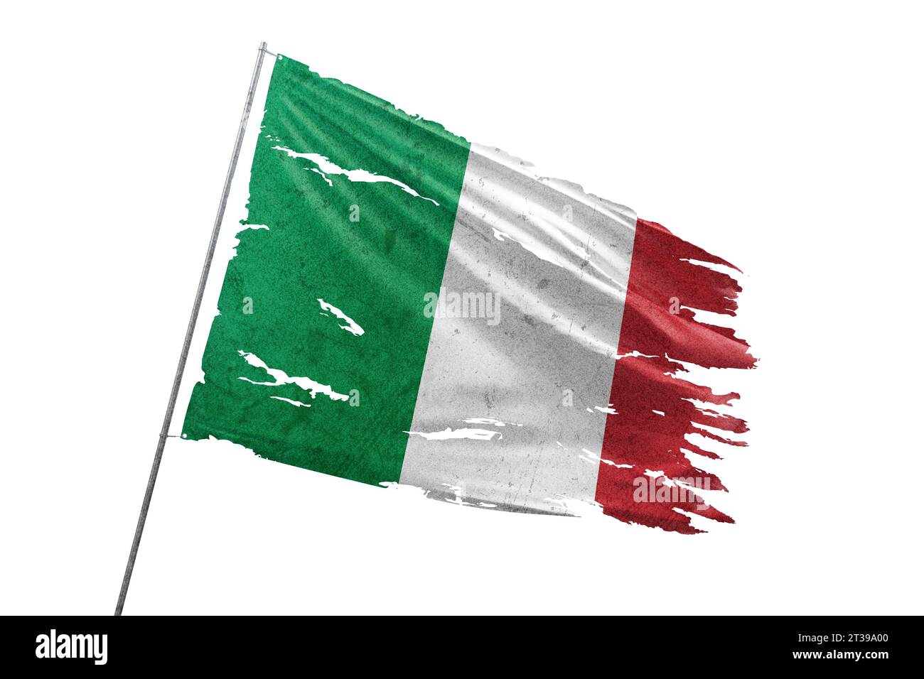 Italy torn flag on transparent background Stock Photo - Alamy