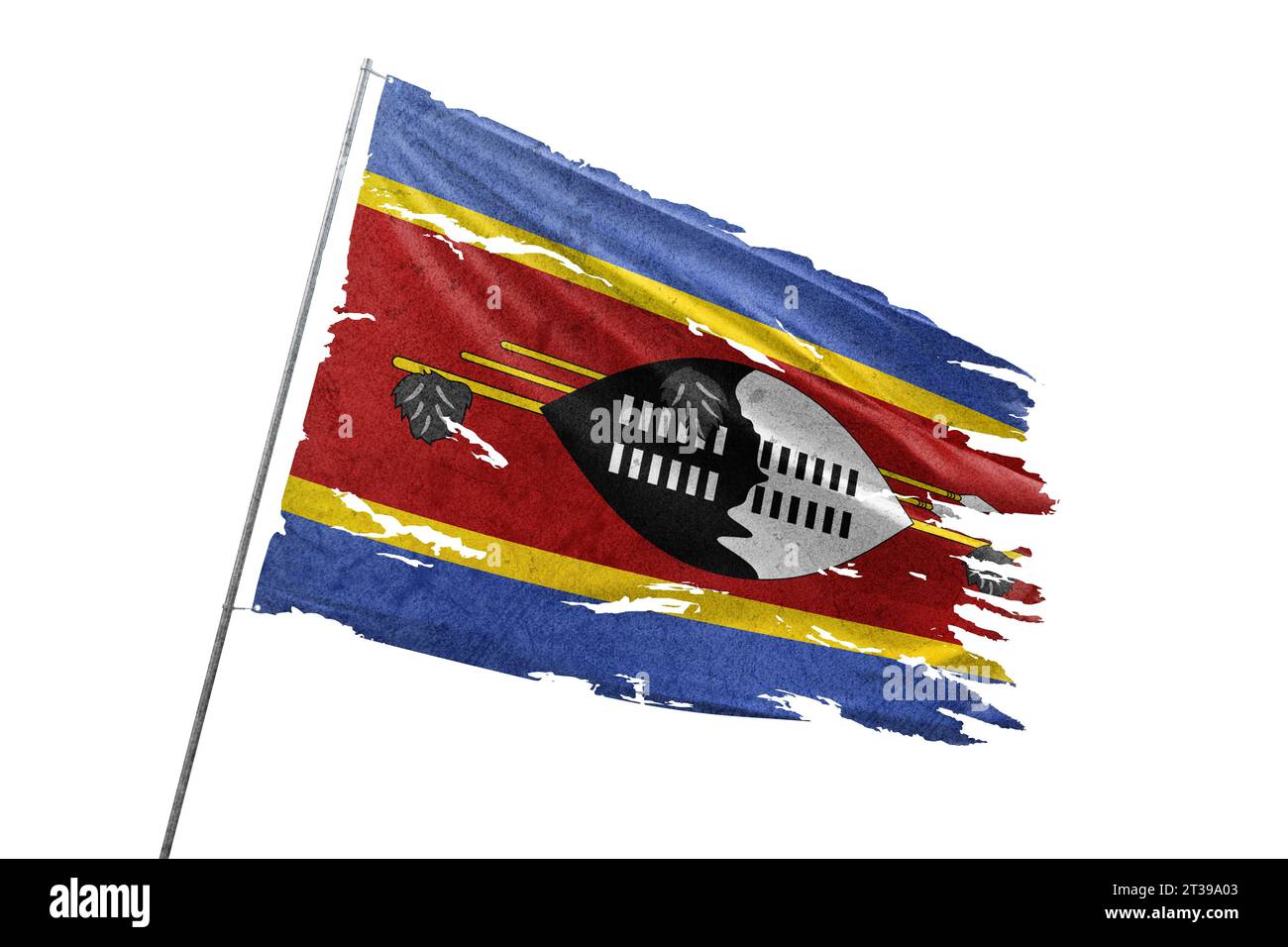 Eswatini country flag on Cut Out Stock Images & Pictures - Alamy