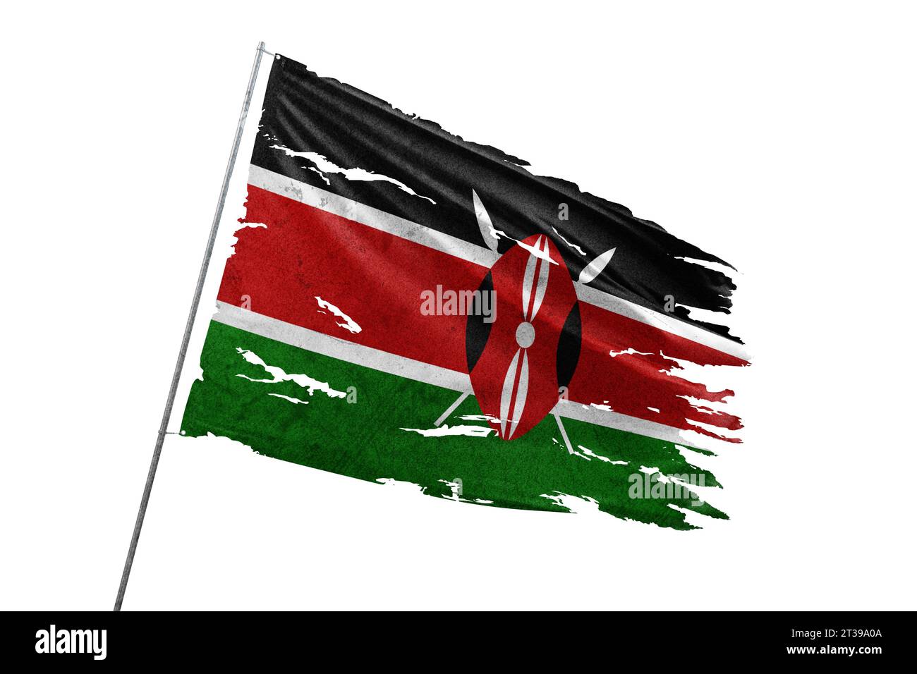 Flag country kenya on Cut Out Stock Images & Pictures - Alamy