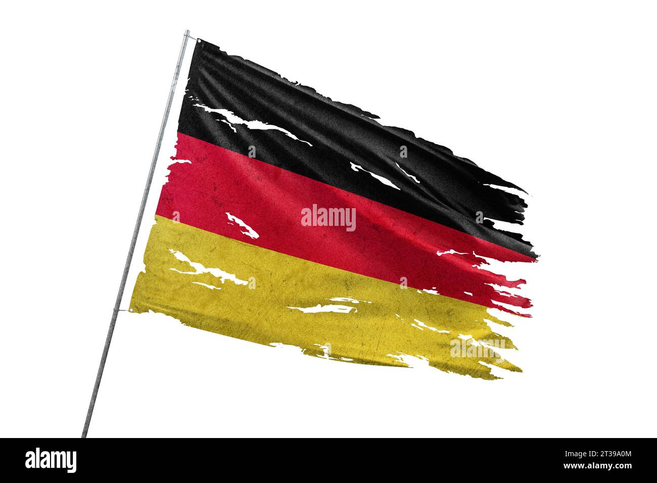 Germany torn flag on transparent background Stock Photo - Alamy
