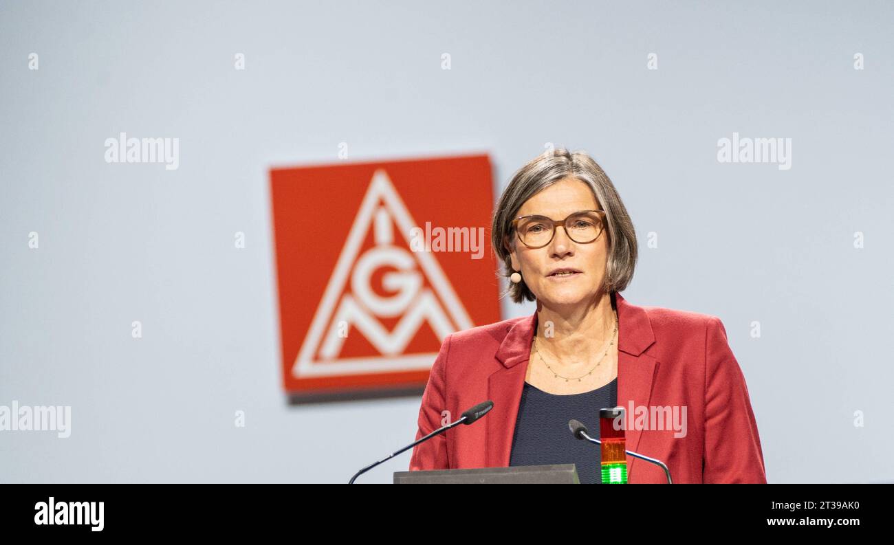 25. Gewerkschaftstag der IG Metall 2023 in Frankfurt Christiane Benner ...