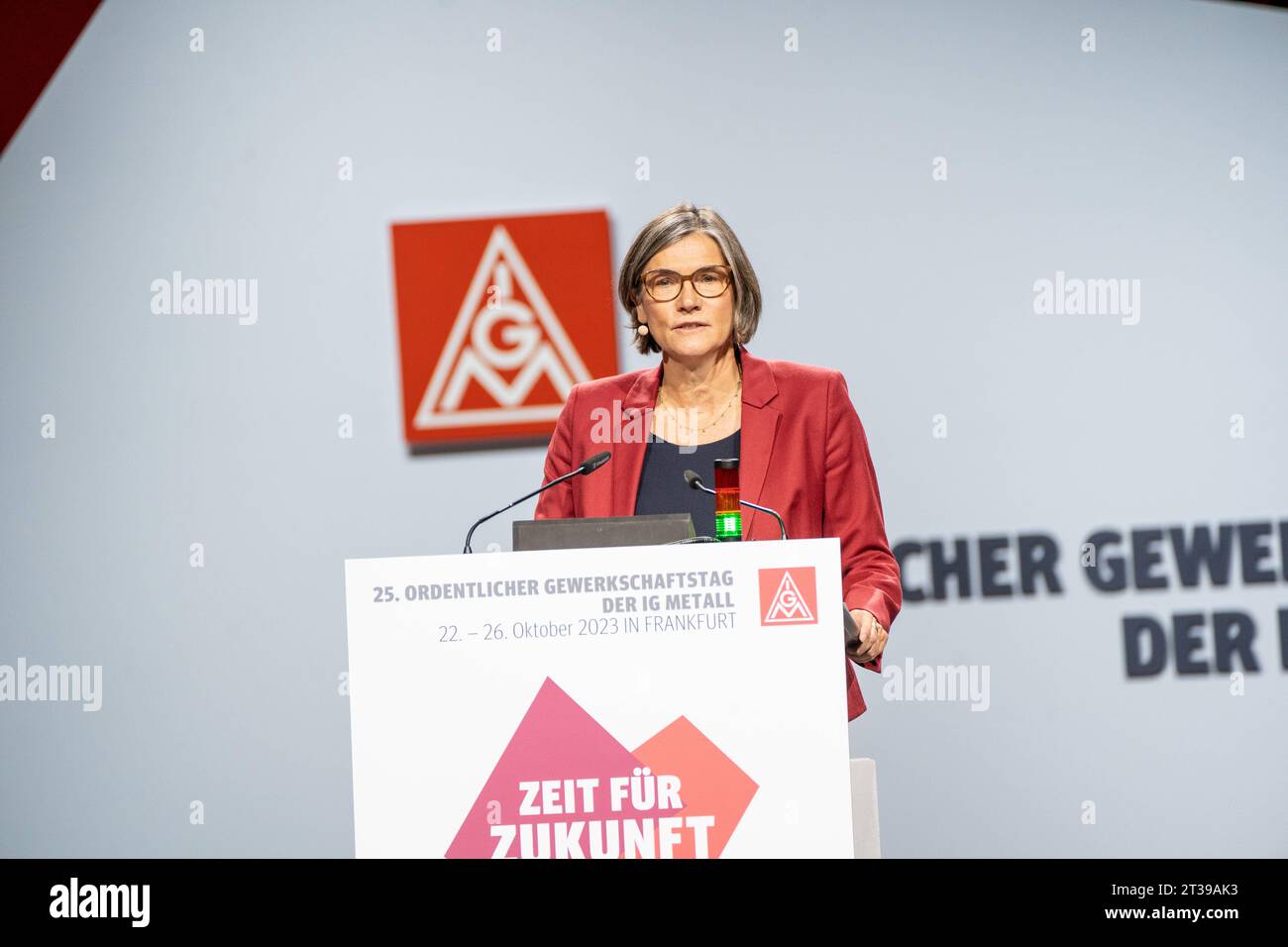 25. Gewerkschaftstag der IG Metall 2023 in Frankfurt Christiane Benner ...