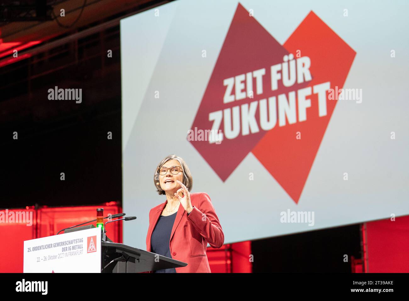 25. Gewerkschaftstag der IG Metall 2023 in Frankfurt Christiane Benner ...