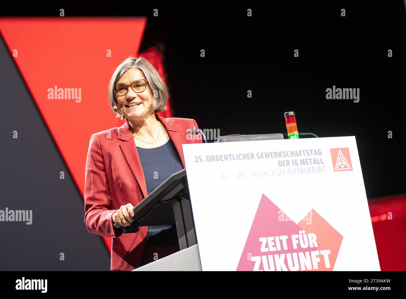25. Gewerkschaftstag der IG Metall 2023 in Frankfurt Christiane Benner ...