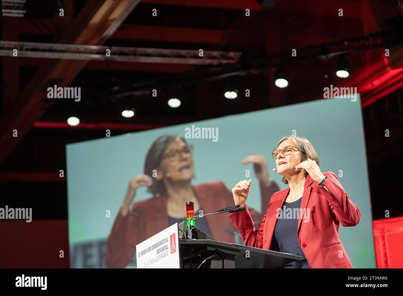 25. Gewerkschaftstag der IG Metall 2023 in Frankfurt Christiane Benner ...