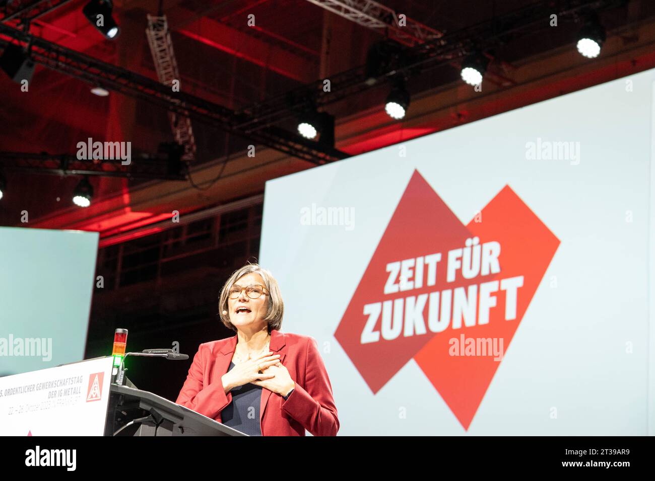25. Gewerkschaftstag der IG Metall 2023 in Frankfurt Christiane Benner ...