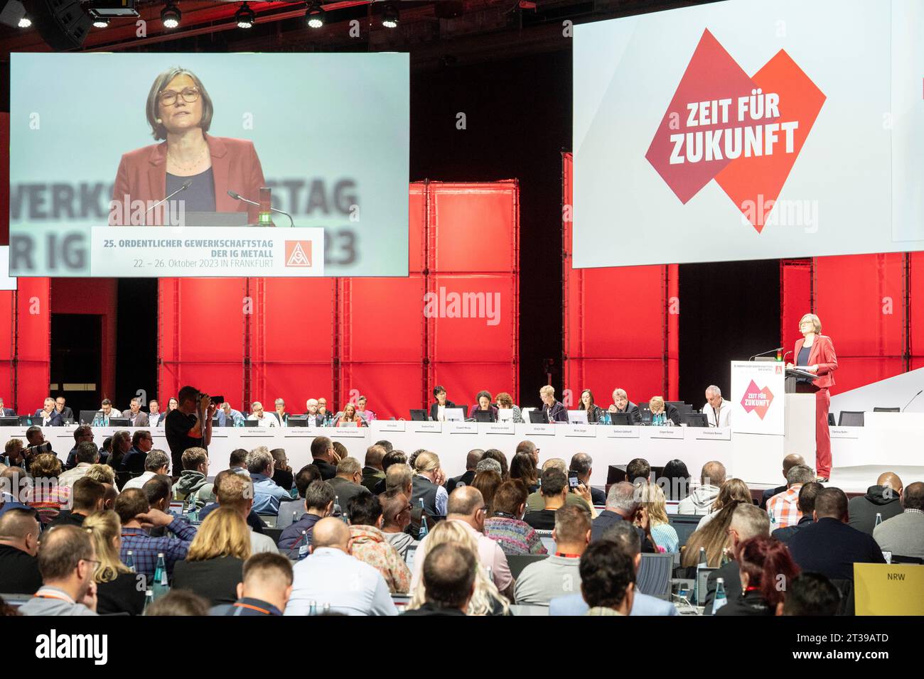 25. Gewerkschaftstag der IG Metall 2023 in Frankfurt Christiane Benner ...
