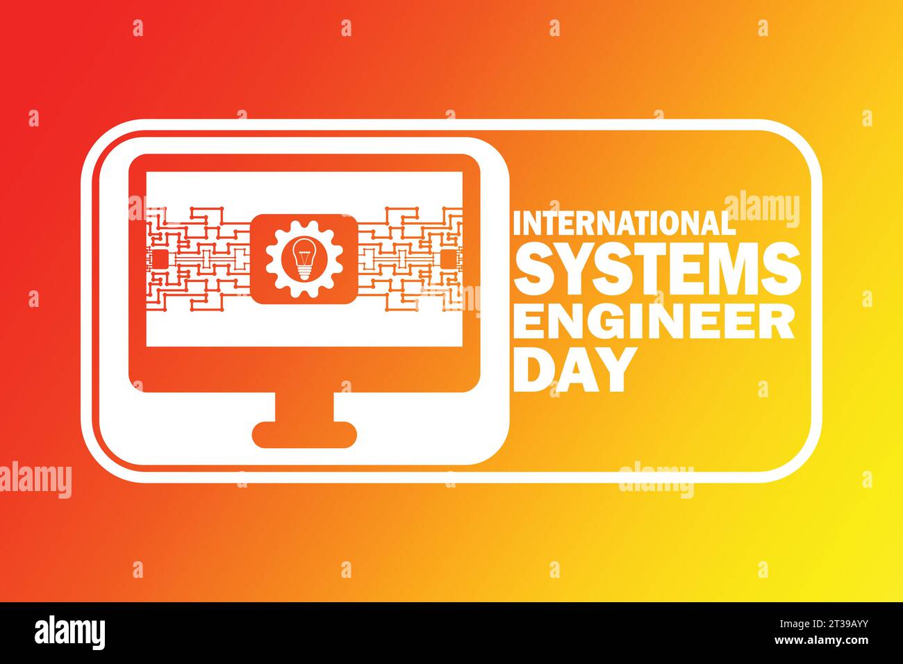 International Systems Engineer Day Vector illustration. Holiday concept ...