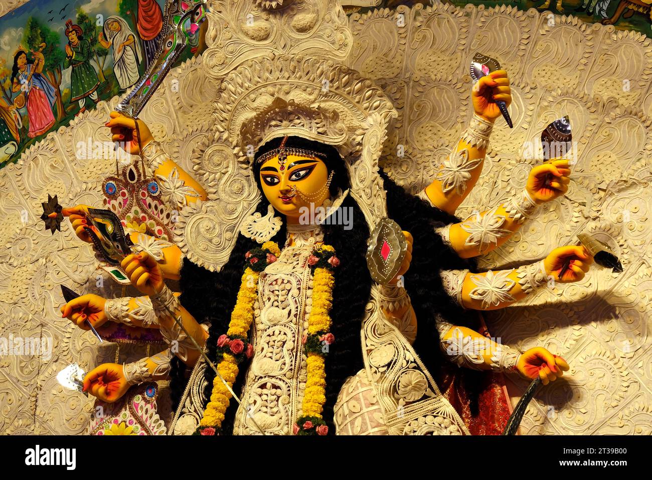Pune, India 23rd October 2023, Durga Puja is the one of the most famous ...