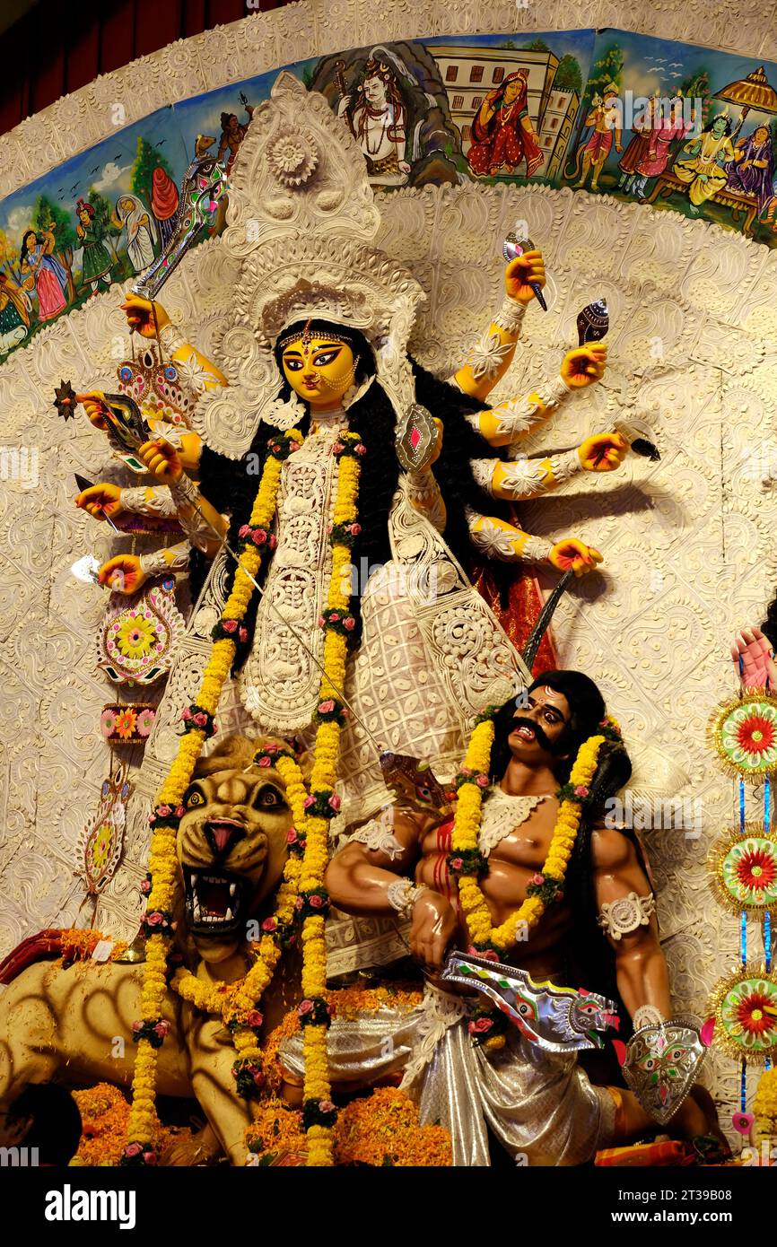 Pune, India 23rd October 2023, Durga Puja is the one of the most famous ...