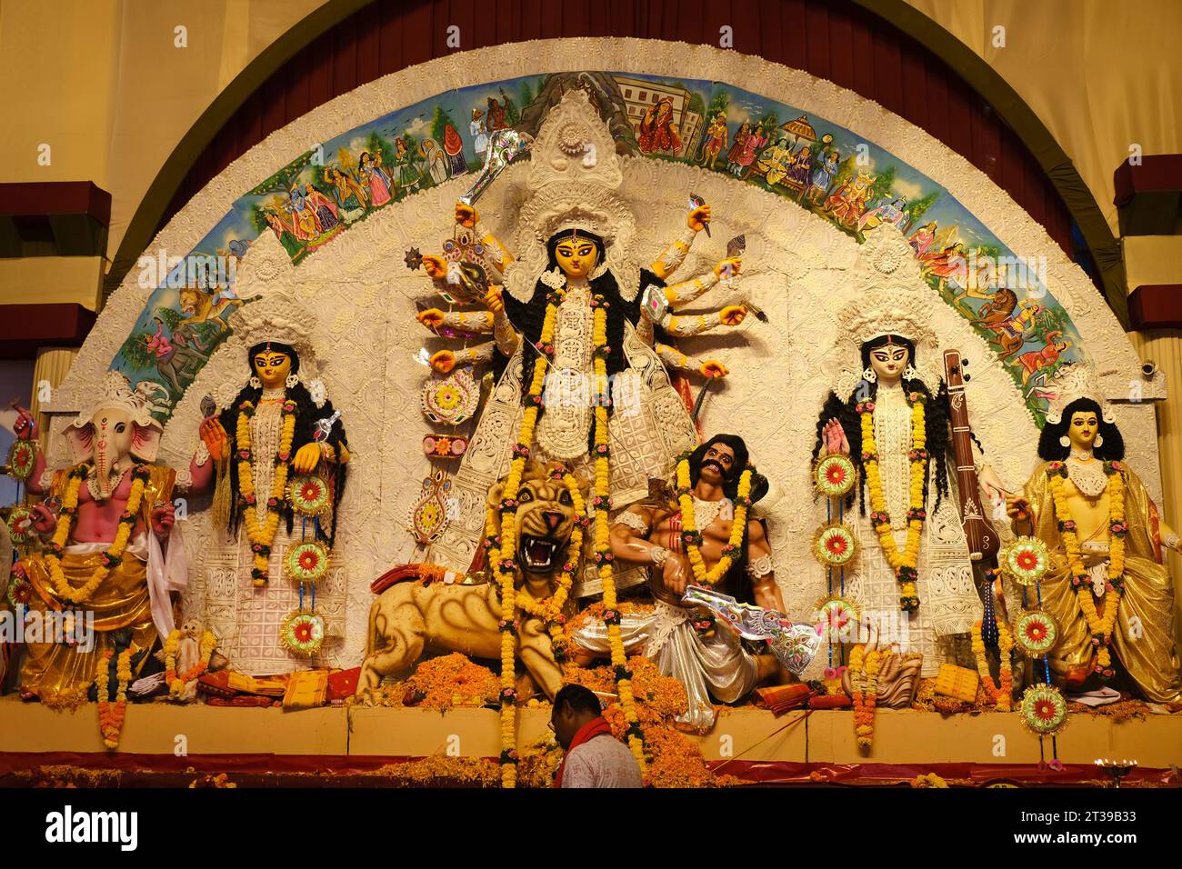 Pune, India 23rd October 2023, Durga Puja is the one of the most famous ...