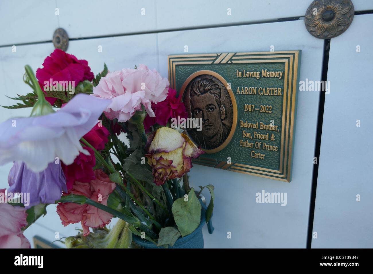 Los Angeles, California, USA 20th October 2023 Singer Aaron Carter ...