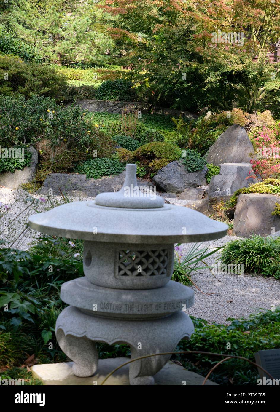 Beautiful tranquil Japanese Garden in Kew Gardens ,London Stock Photo ...