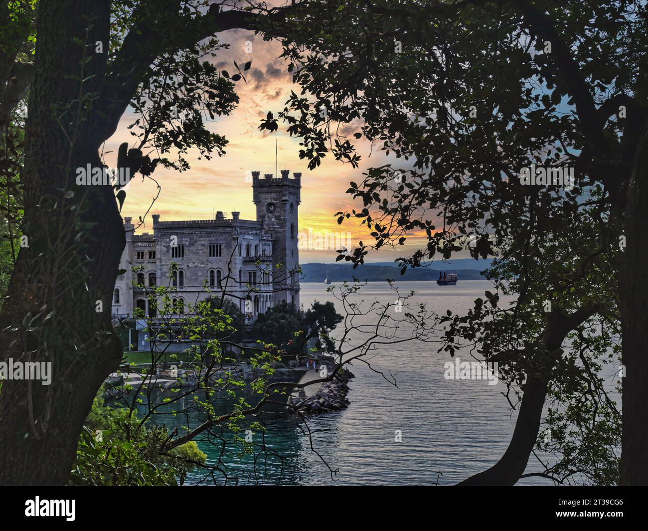 Castello di Miramare (Miramare Castle) Trieste Italy Stock Photo - Alamy