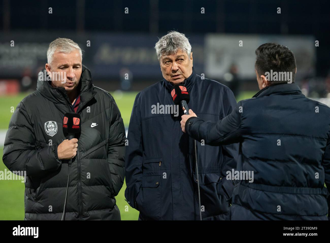 The friendly football match between the teams CFR 1907 Cluj-Napoca ...