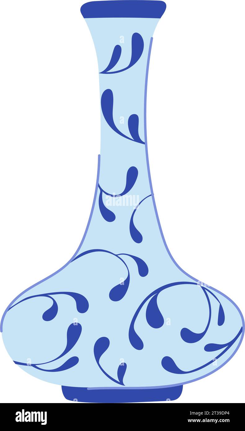 decorative antique vase cartoon vector illustration Stock Vector Image ...