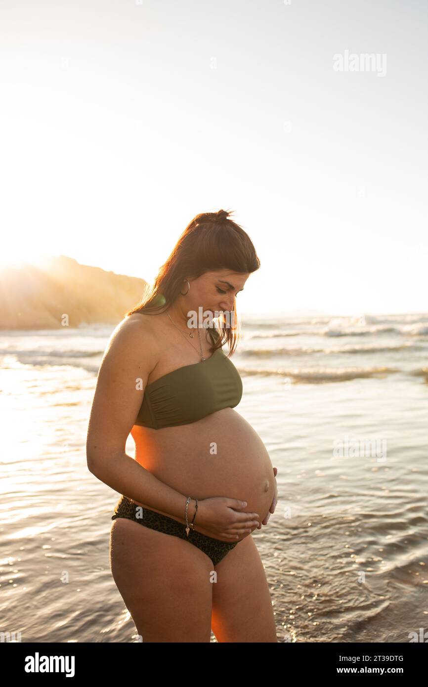 My Pregnant Belly Bikini