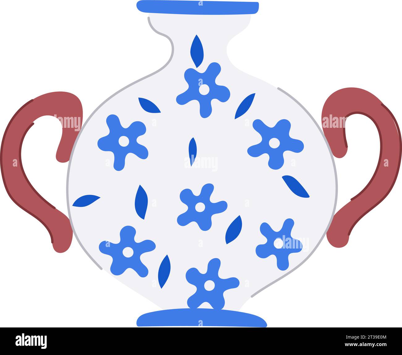 object antique vase cartoon vector illustration Stock Vector Image ...