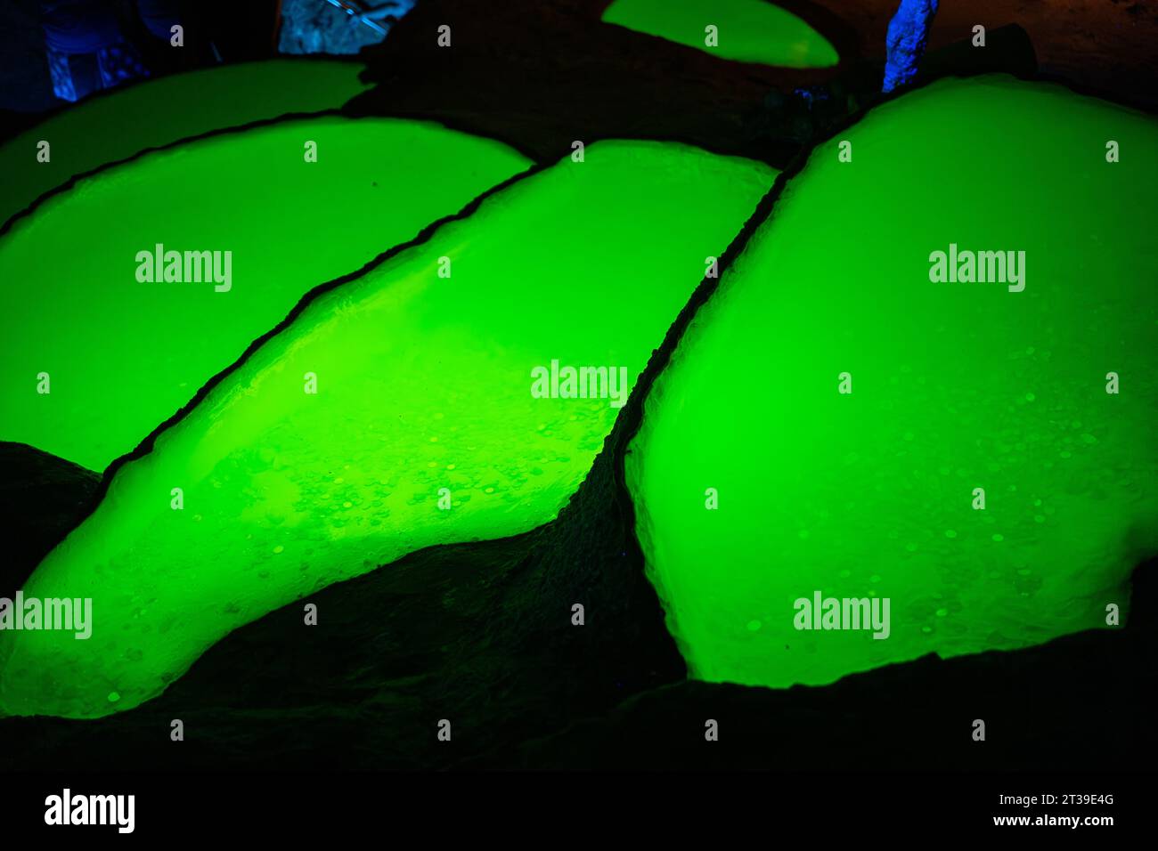 Picturesque view of natural cave of Cave of Can Marca Ibiza with ...