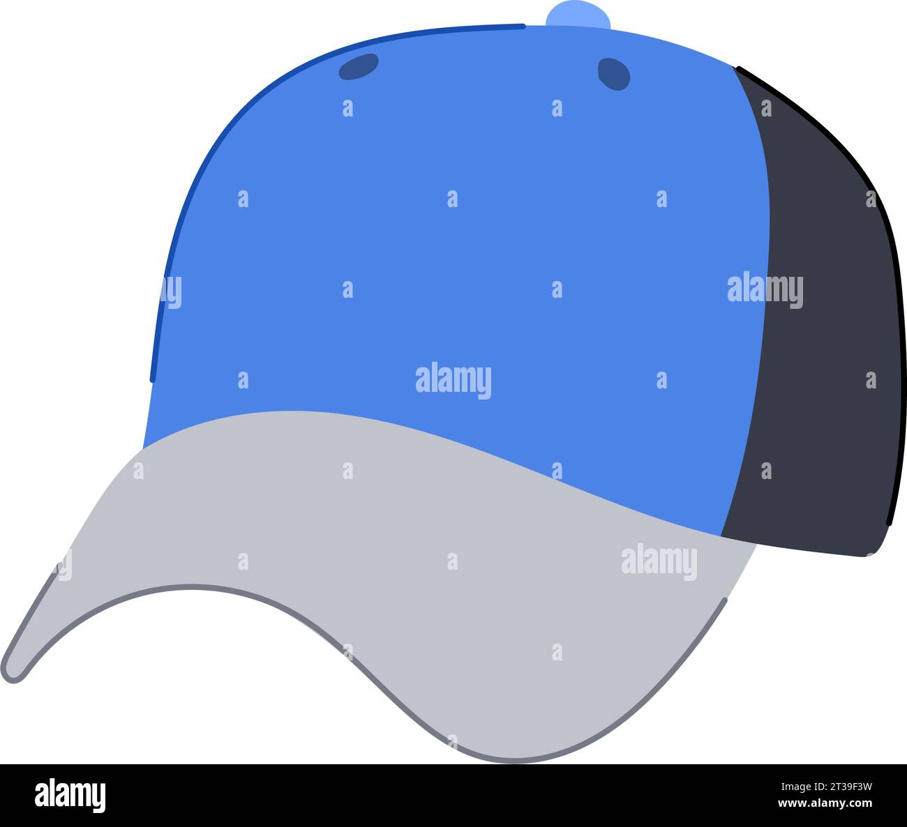 Snap back cap Stock Vector Images - Alamy