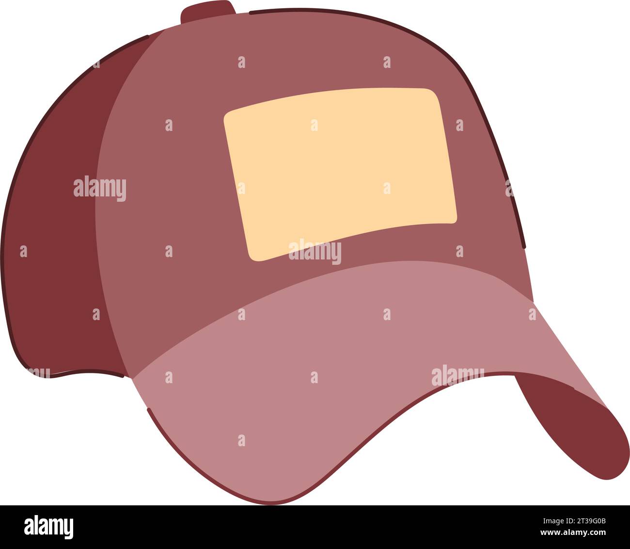 front baseball cap cartoon vector illustration Stock Vector Image & Art ...
