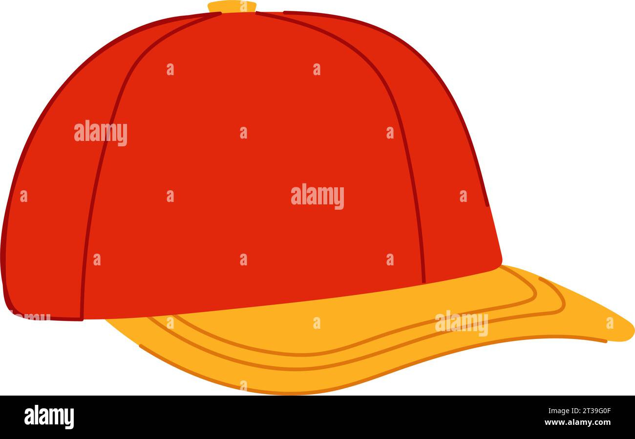 side baseball cap cartoon vector illustration Stock Vector Image & Art ...