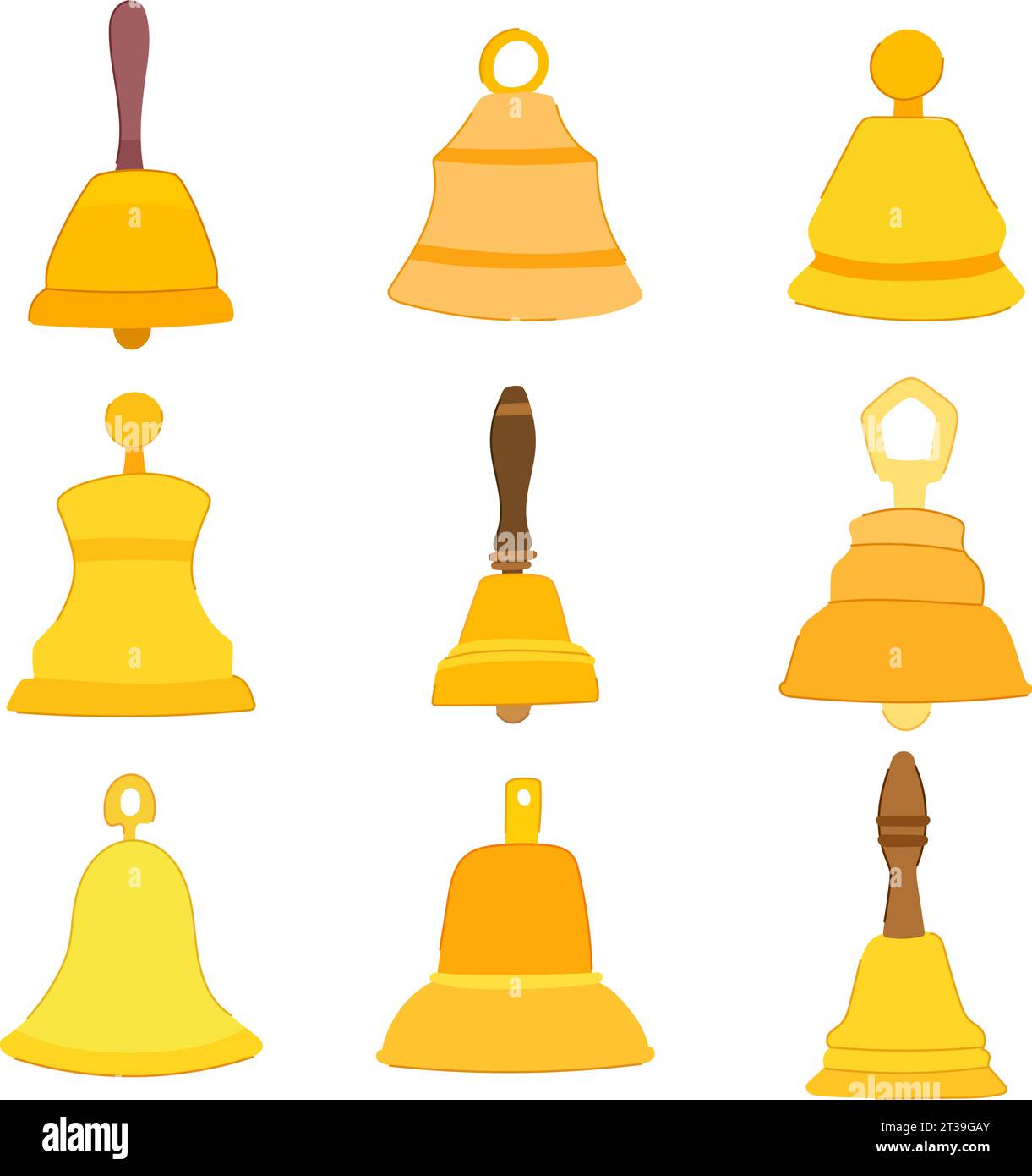 bell set cartoon vector illustration Stock Vector Image & Art - Alamy