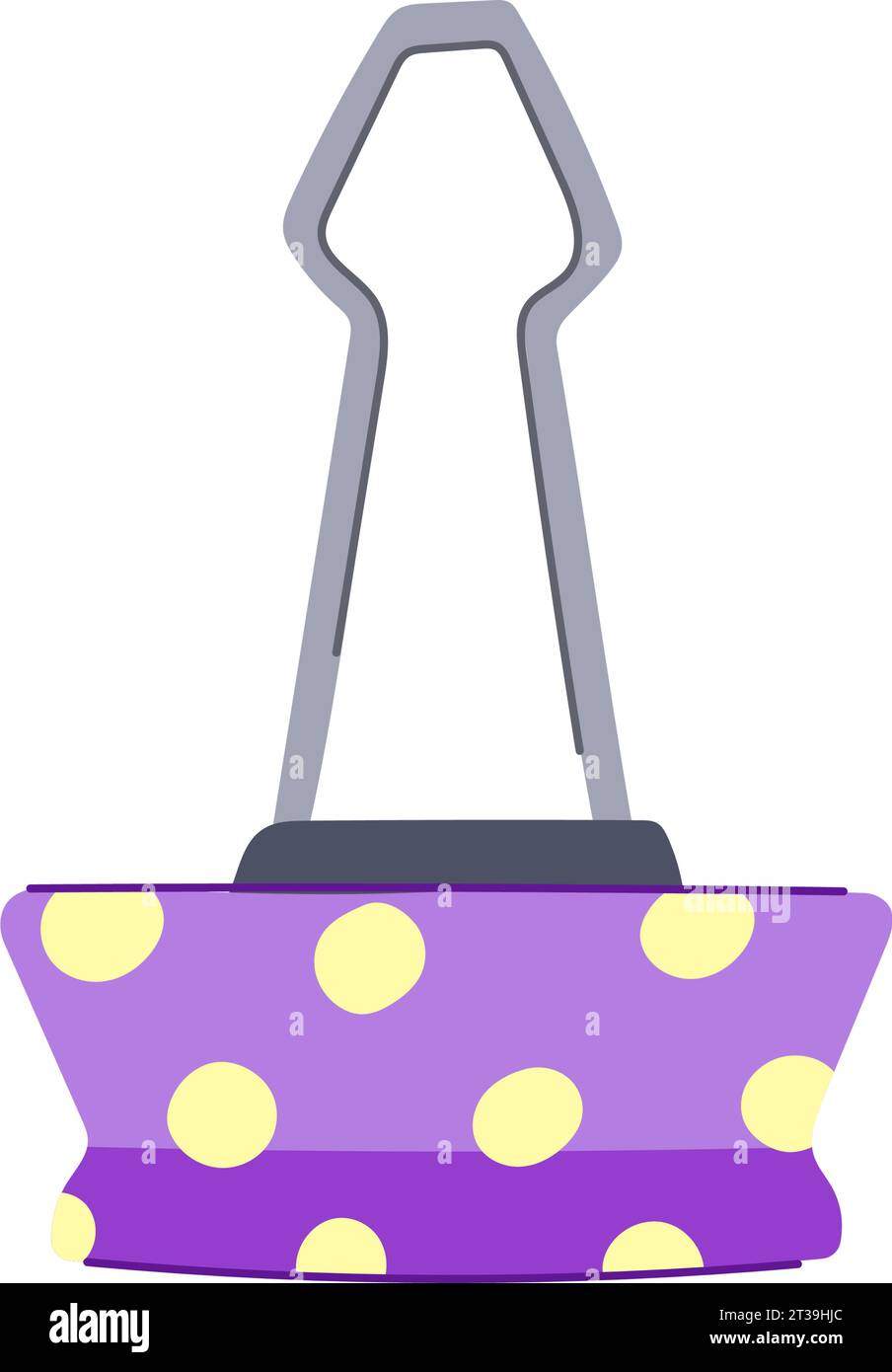 paper binder clip cartoon vector illustration Stock Vector Image & Art ...