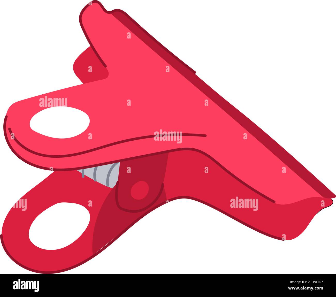 business binder clip cartoon vector illustration Stock Vector Image ...