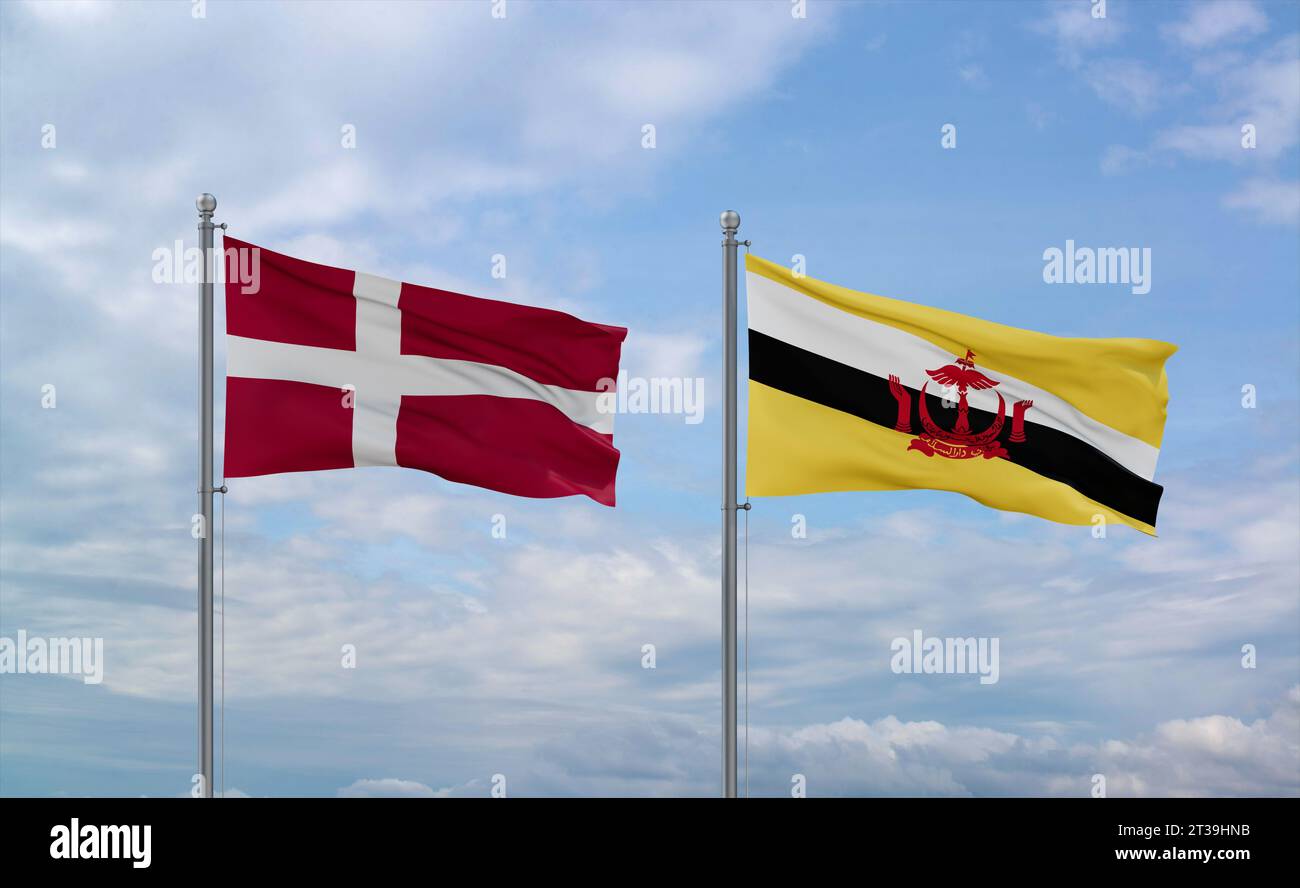 Brunei denmark flag hi-res stock photography and images - Alamy