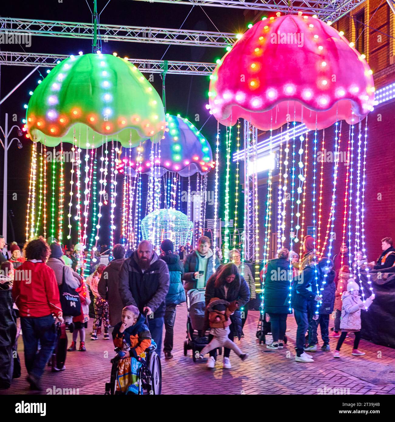 The annual Lightpool event in Blackpool illuminaion. Interactive ...