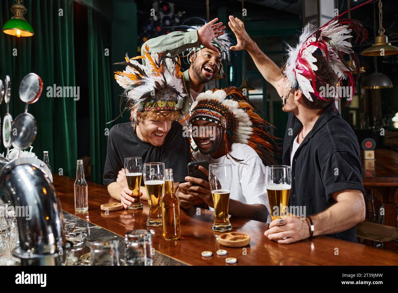 Football high five happy hi-res stock photography and images - Alamy