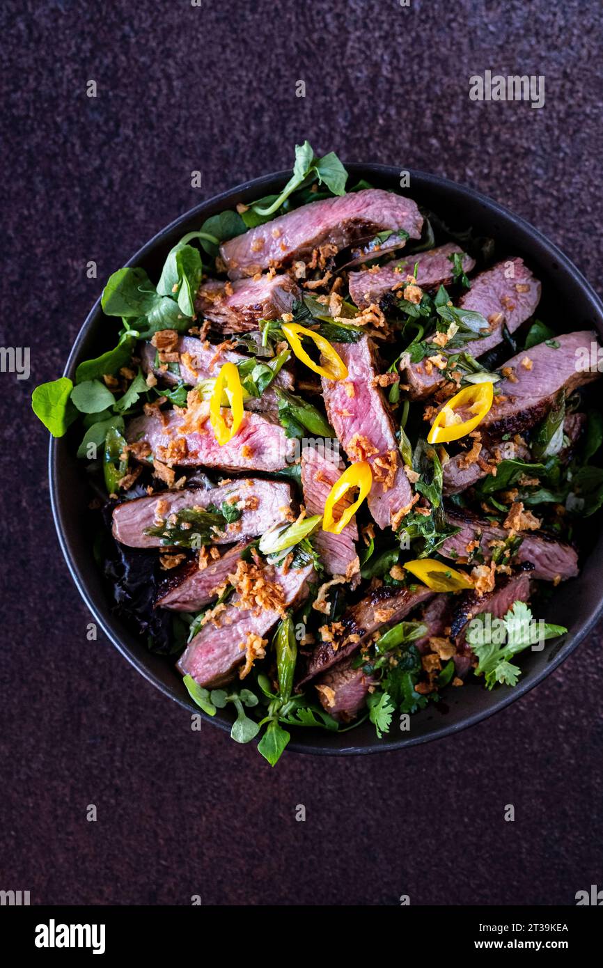 Beef with crying tiger sauce Stock Photo - Alamy