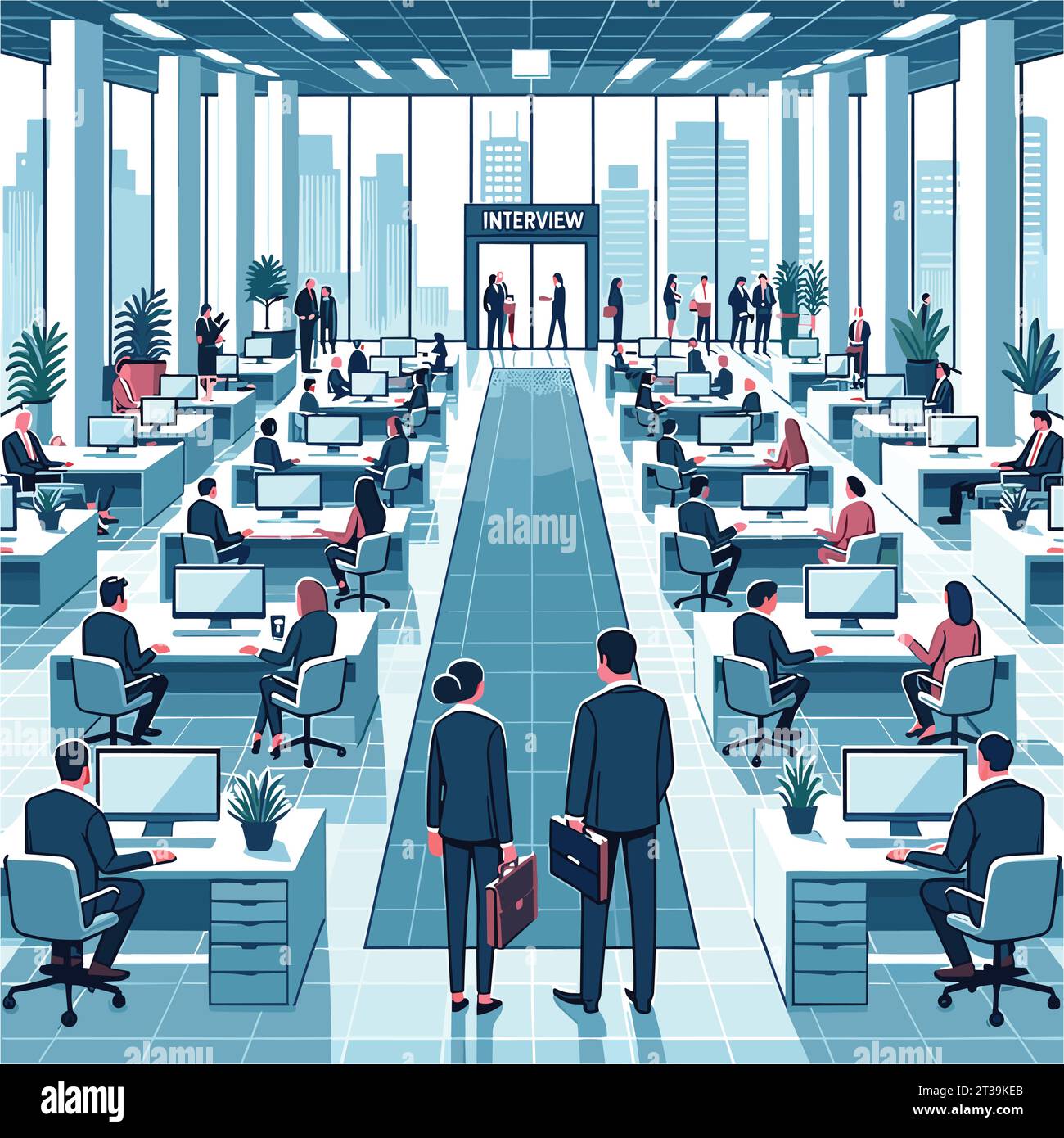 Interview at work, big corporation Stock Vector Image & Art - Alamy Interview at work, big corporation Stock Vector Image & Art - Alamy