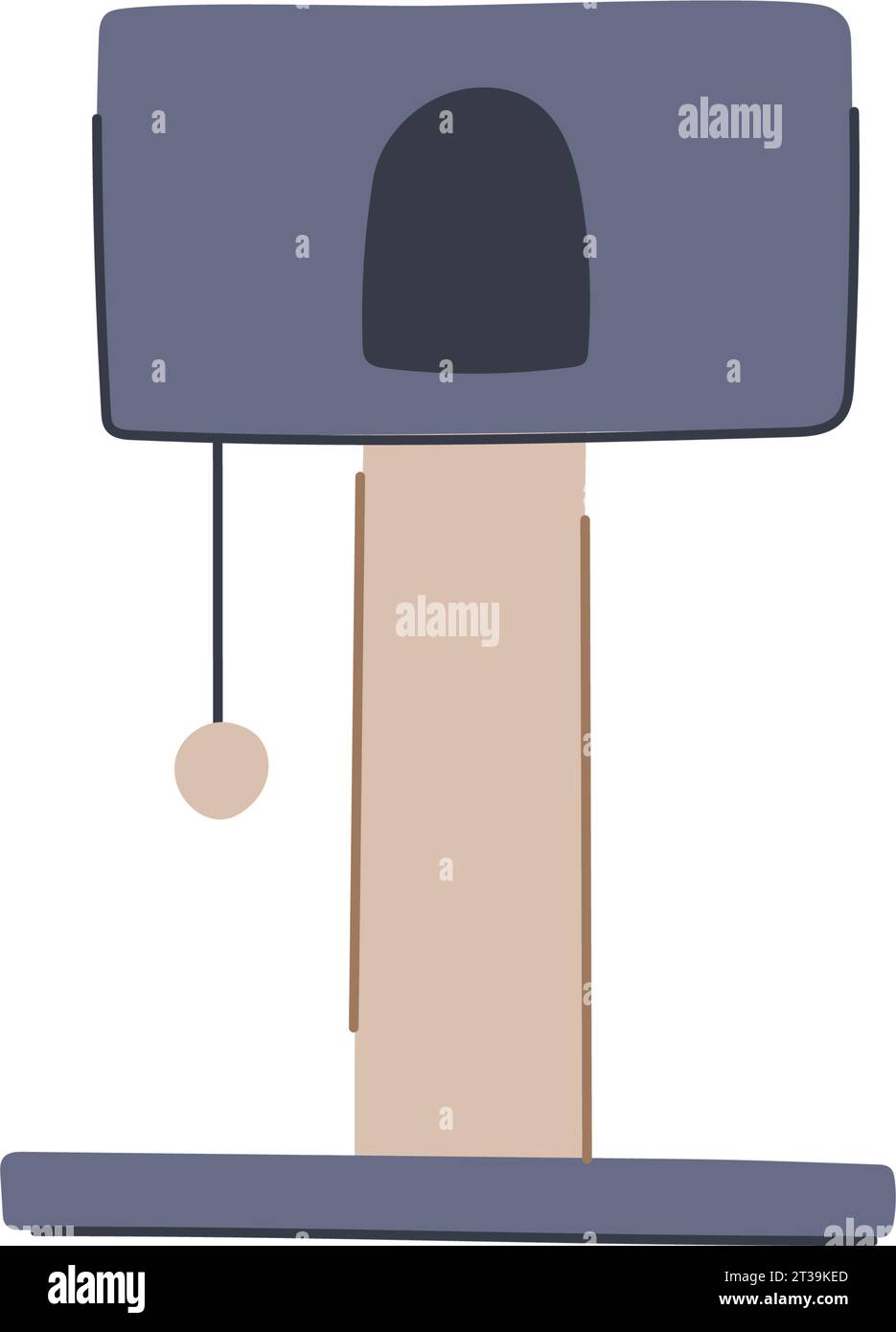 funny cat house cartoon vector illustration Stock Vector Image & Art ...