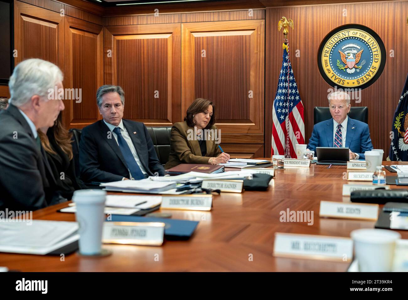 Washington, United States. 23rd Oct, 2023. U.S President Joe Biden is ...