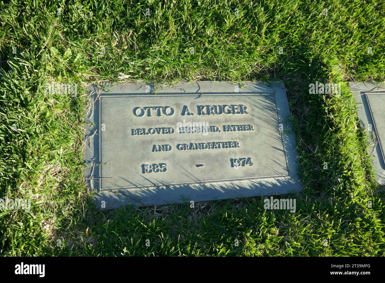 Los Angeles, California, USA 20th October 2023 Actor Otto Kruger Grave ...
