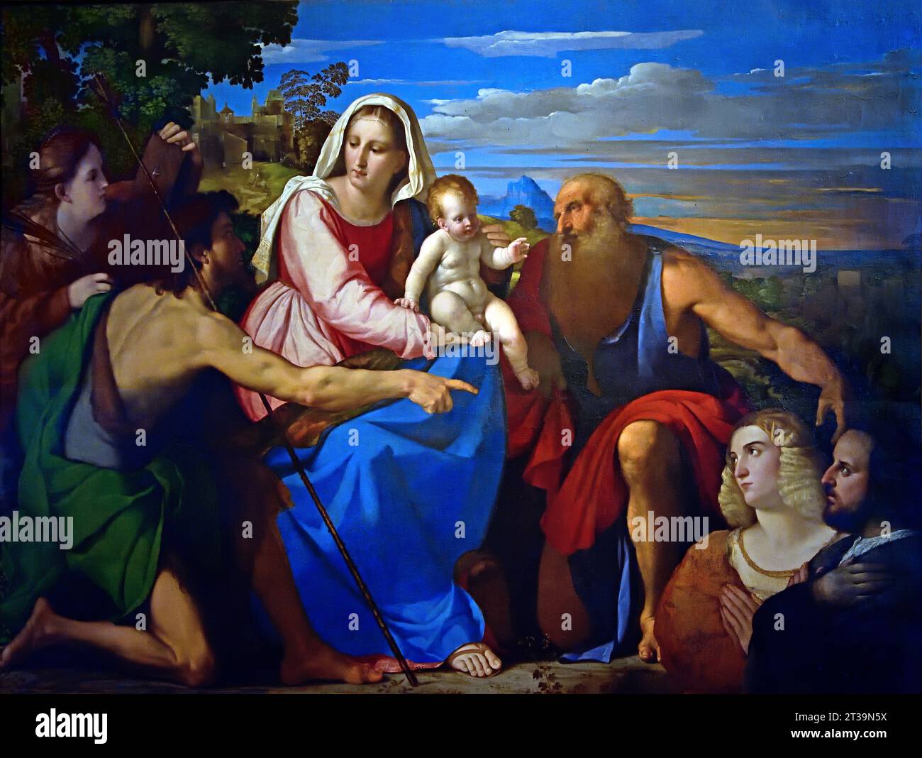 Sacra Conversazione - Sacred Conversation with Donors 1525 by Palma ...