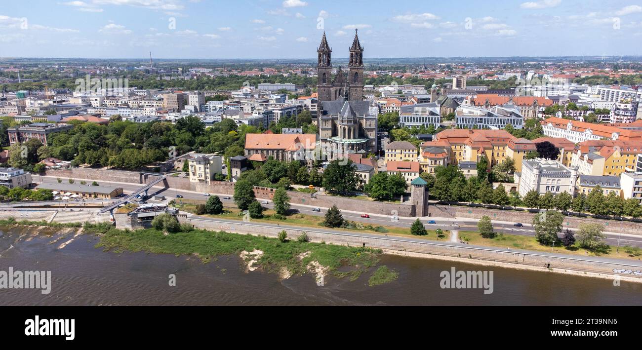 panorama of the city of magdeburg Stock Photo - Alamy