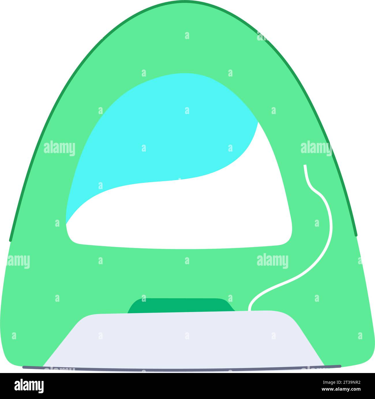 health dental floss cartoon vector illustration Stock Vector Image ...