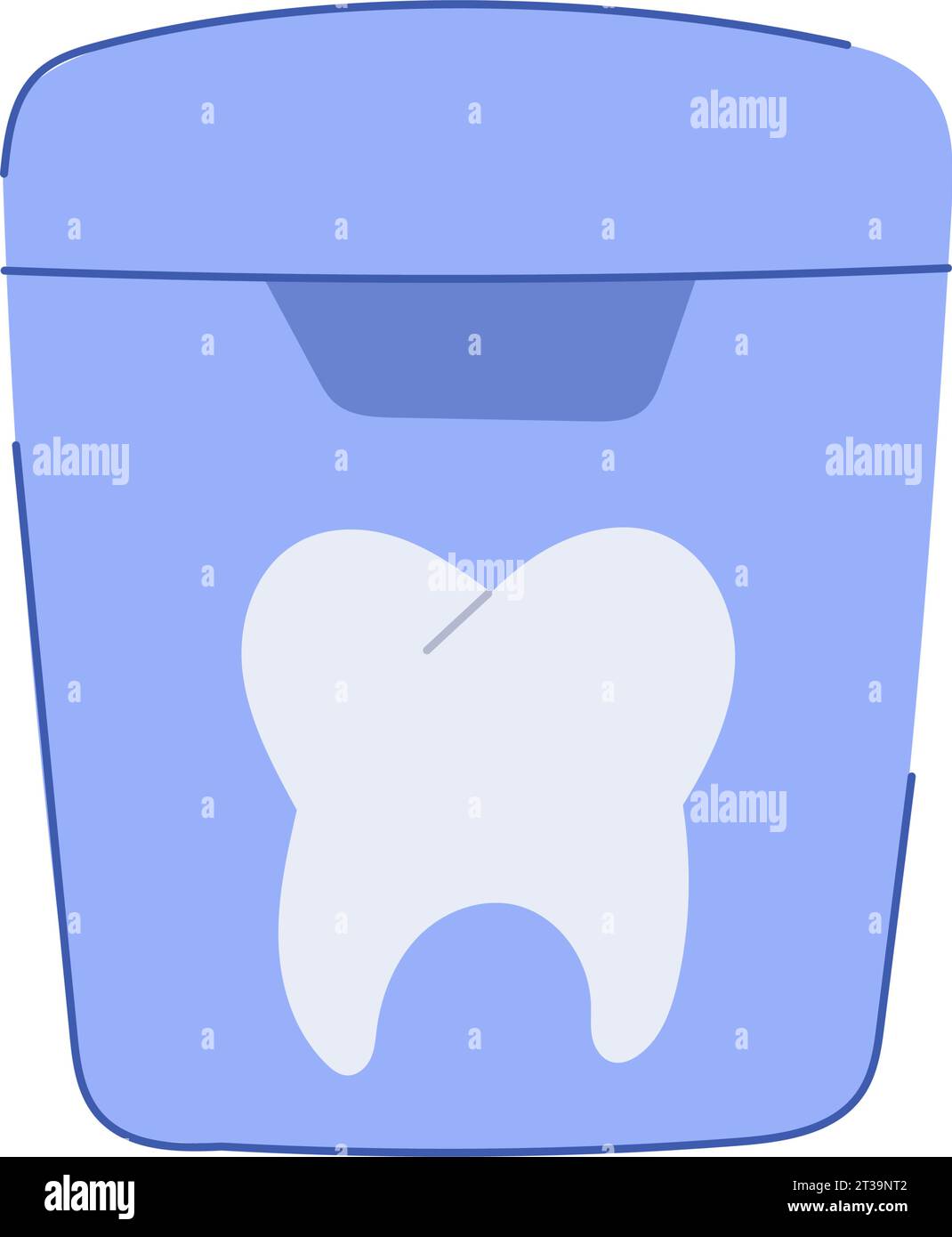 clean dental floss cartoon vector illustration Stock Vector Image & Art ...