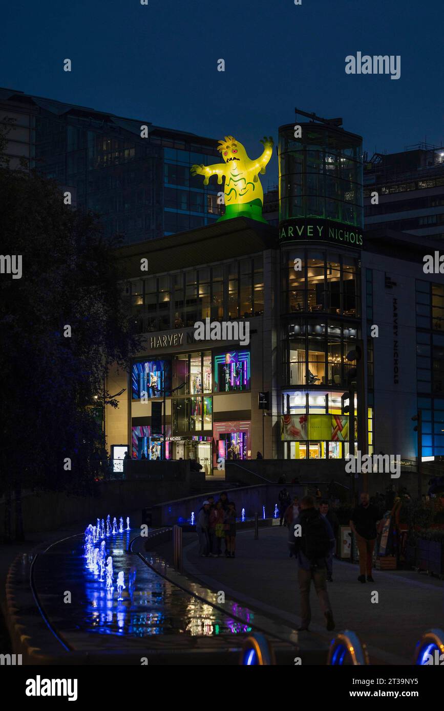 EDITORIAL USE ONLY Riggers make a final check on the Horrible Harvey ...