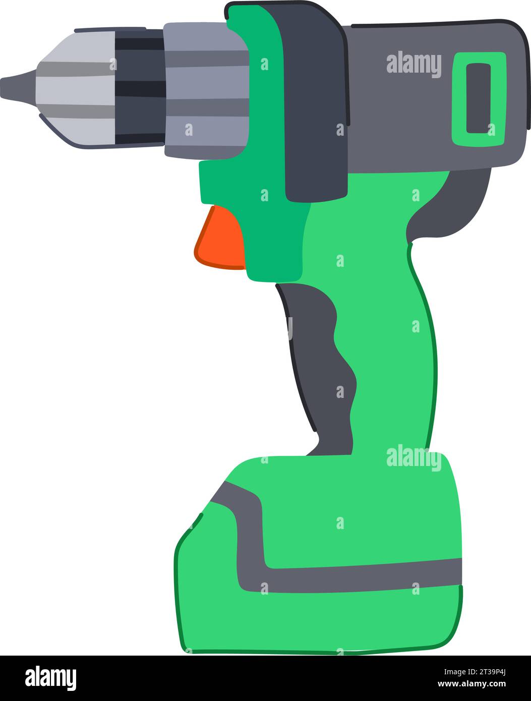 drilling drill cartoon vector illustration Stock Vector Image & Art - Alamy