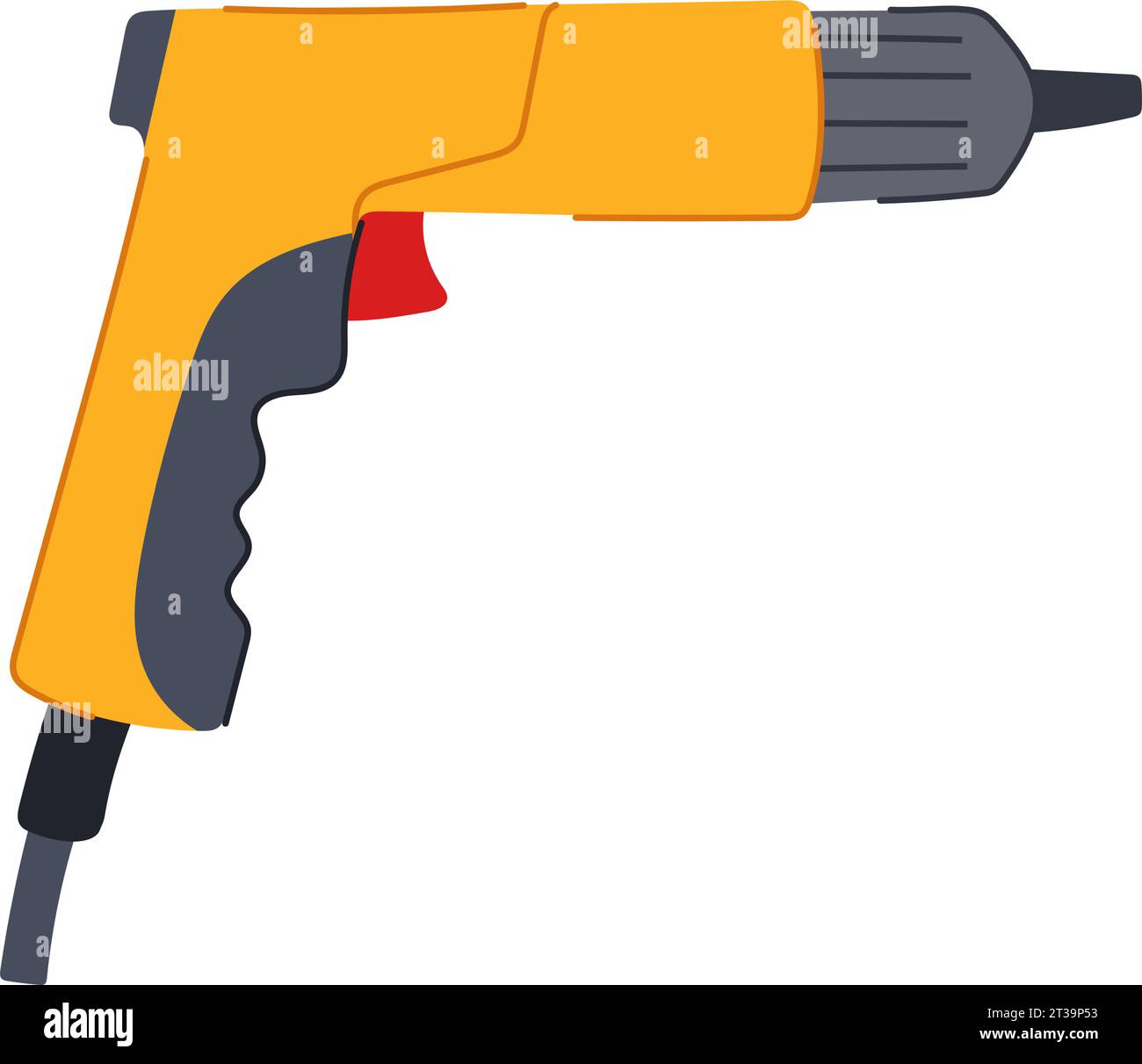 industrial drill cartoon vector illustration Stock Vector Image & Art ...