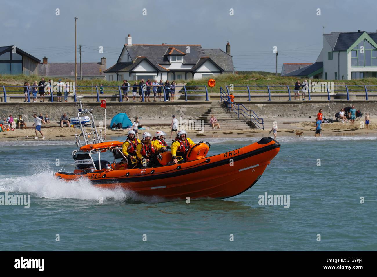 Trearddur Bay, Lifeboat Day, Anglesey, North Wales. UK Stock Photo - Alamy