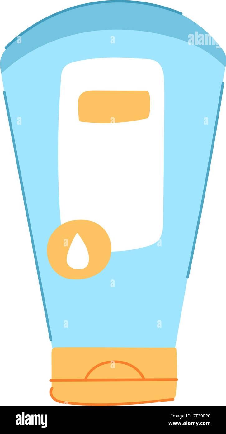 pampering dry skin cream cartoon vector illustration Stock Vector Image ...