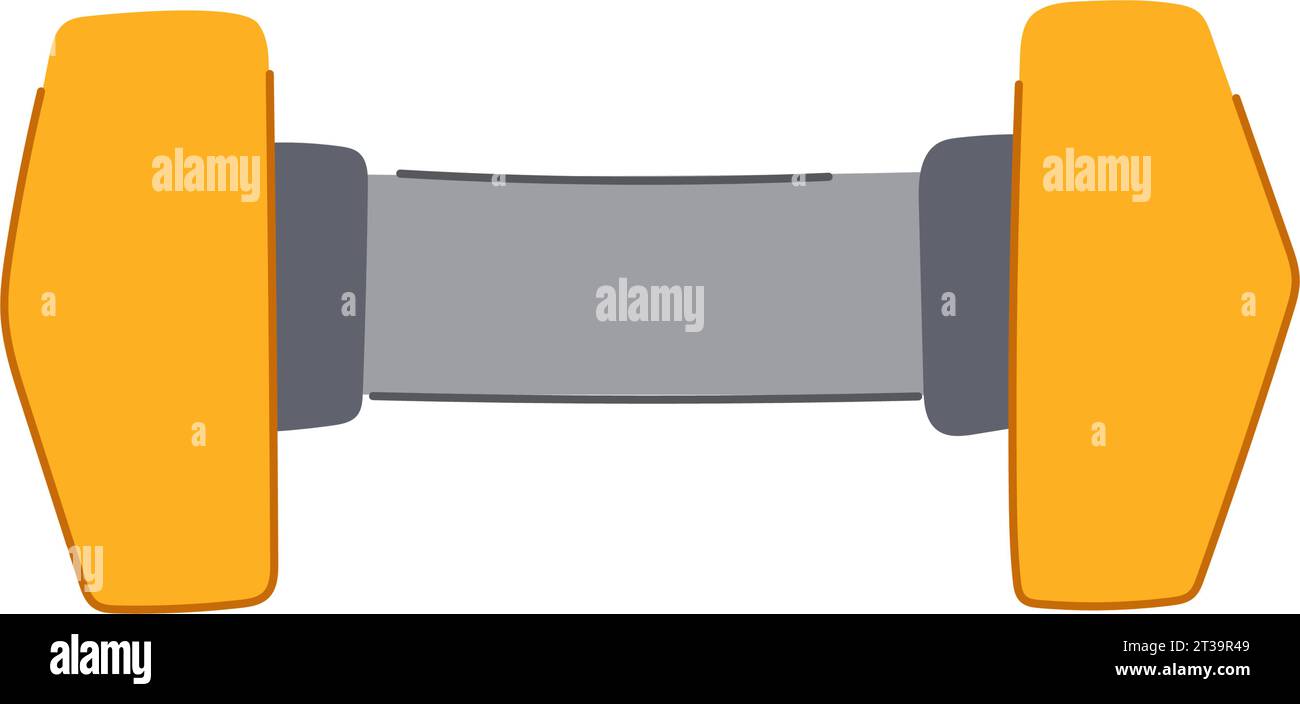 weight dumbbell cartoon vector illustration Stock Vector Image & Art ...